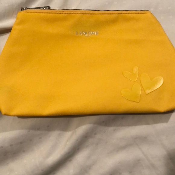 Lancome | Bags | Lancme Cosmetic Travel Bag Travel Yellow | Poshmark
